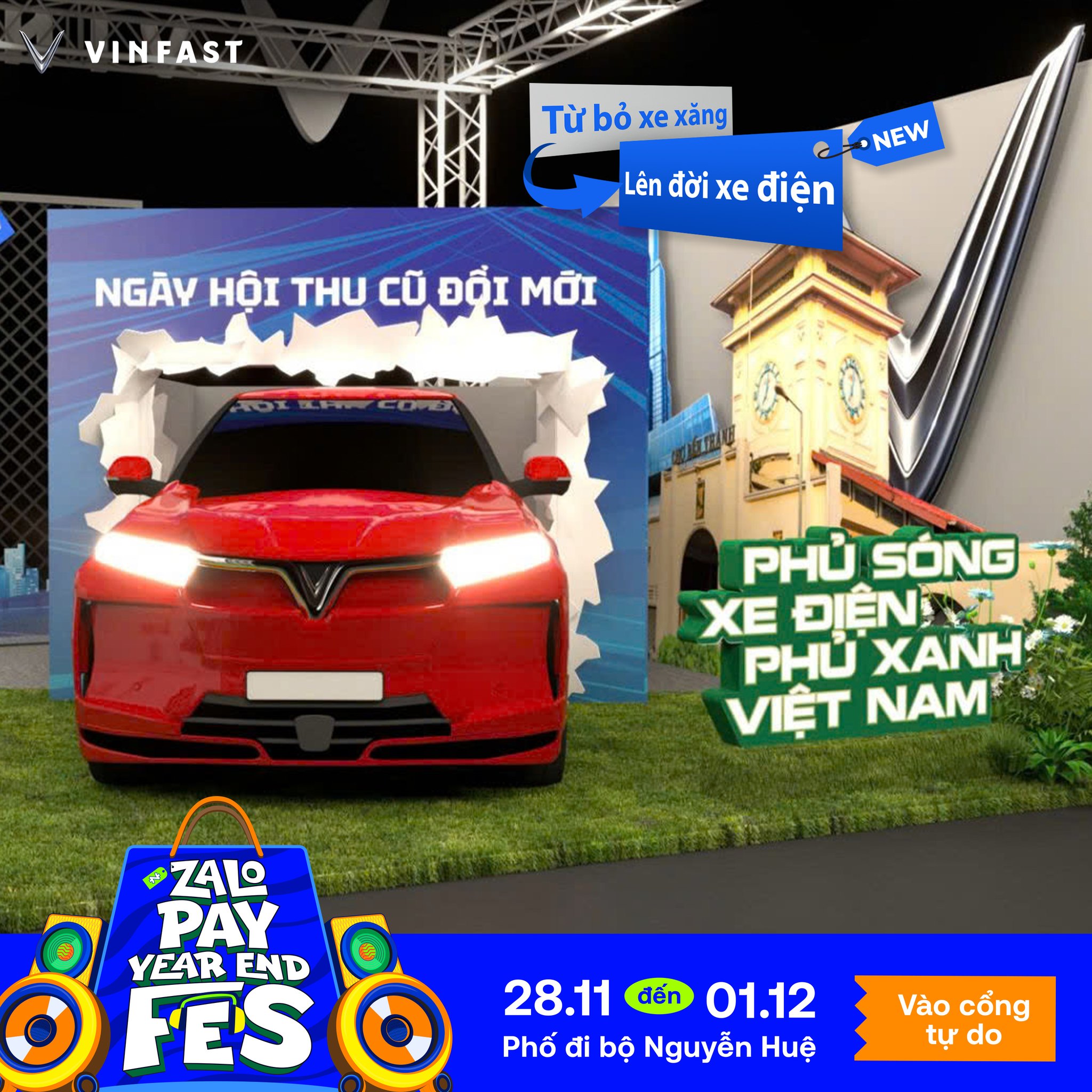 SIÊU BOOTH VINFAST ĐÃ SẴN SÀNG TẠI ZALOPAY YEAR END FES 2024 - VinFast ...